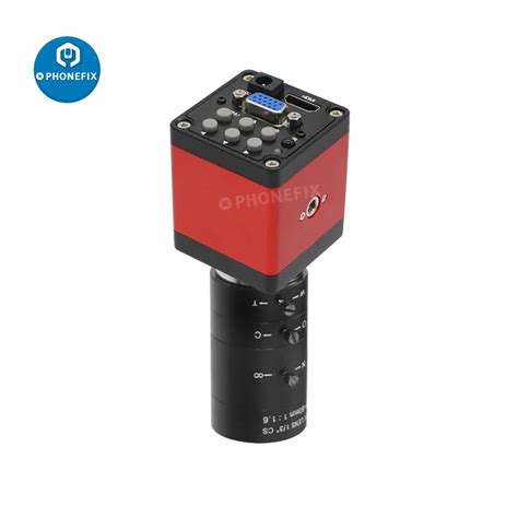 1080p Hdmi Vga 비디오 현미경 카메라 6 60mm8 50mm 큰 시각 고정 초점 C 마운트 망원 렌즈 디지털 이미지