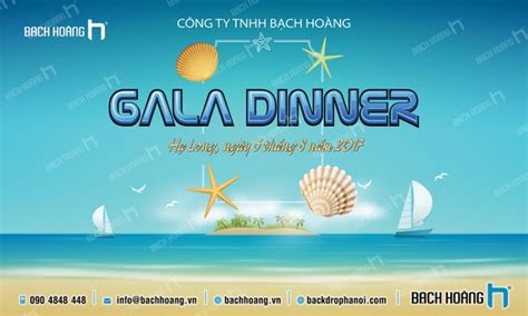 Đẹp Mê Hồn Với Background Gala Dinner Biển Cho Tiệc Tùng Trên Bờ Biển