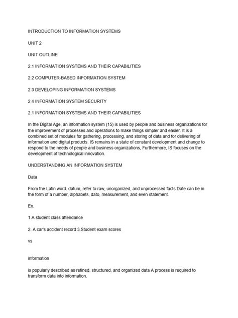It 1 Pdf Input Output Computer Data Storage