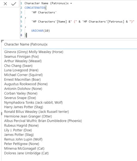Power Bi Dax Concatenate And Concatenatex