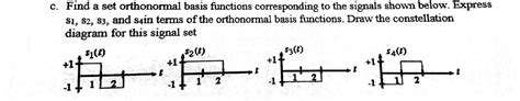 Solved C Find A Set Orthonormal Basis Functions