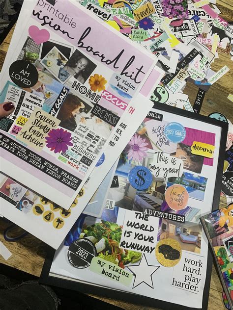 How To Create A Vision Board See Pic Link For Printable Kits Themes
