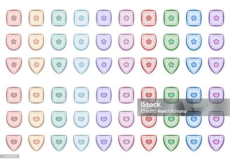 파스텔 색칠 컬렉션 팩이 학교 및 소셜 미디어를위한 귀여운 스티커 메모 종이 0명에 대한 스톡 벡터 아트 및 기타 이미지 0명 귀여운 기포 Istock