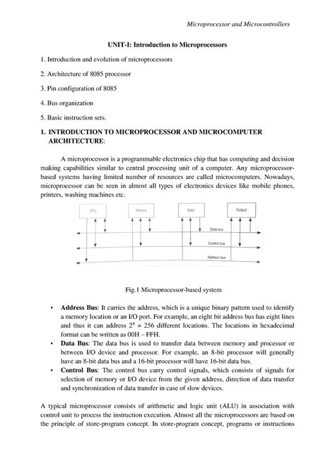 Unit1 Aaaaaaaaaaaaaaaaa Unit I Introduction To Microprocessors Introduction And Evolution Unit1 Aaaaaaaaaaaaaaaaa Unit I Introduction To Microprocessors Introduction And Evolution