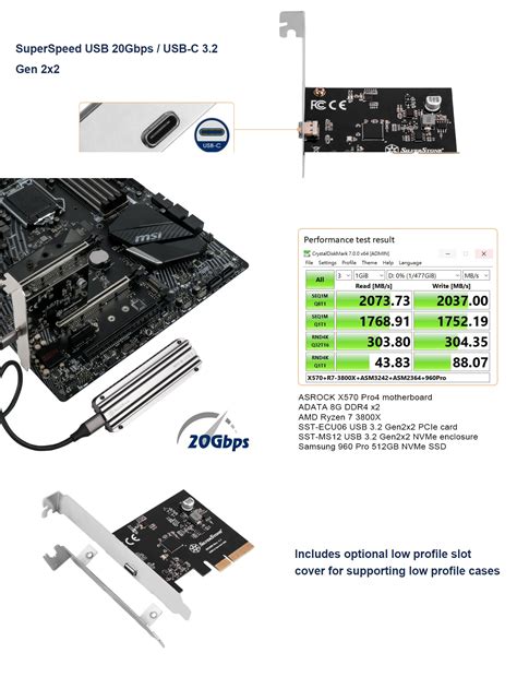 SilverStone USB 3 2 Type C PCIe Expansion Card ECU06 Msy Com Au