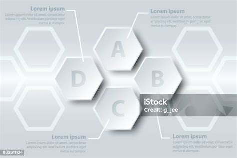 4 주제 웹사이트 프레 젠 테이 션 커버 포스터 벡터 디자인 Infographic 그림 개념에 대 한 순서에 간단한 백서 3d