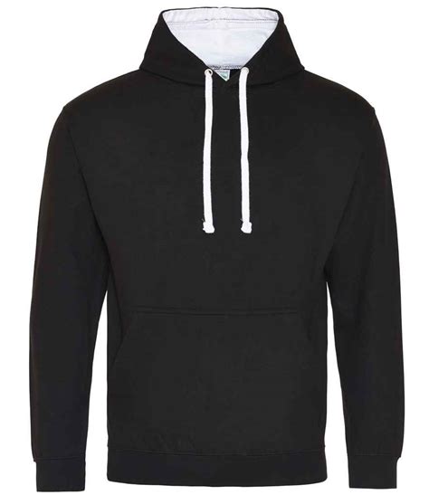 Unisex Contrast Hoodie Colour Jet Blackarctic White Pikcraft