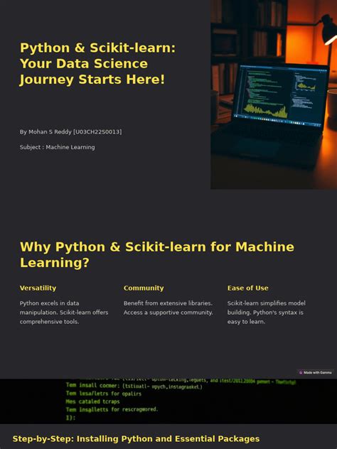Python And Scikit Learn Your Data Science Journey Starts Here Pdf Python Programming
