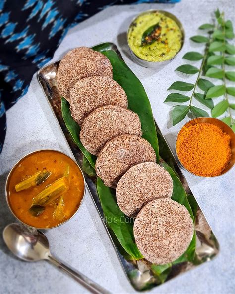 Ragi Udad Dal Idlis No Rice Idlis Finger Millet Split Black Gram