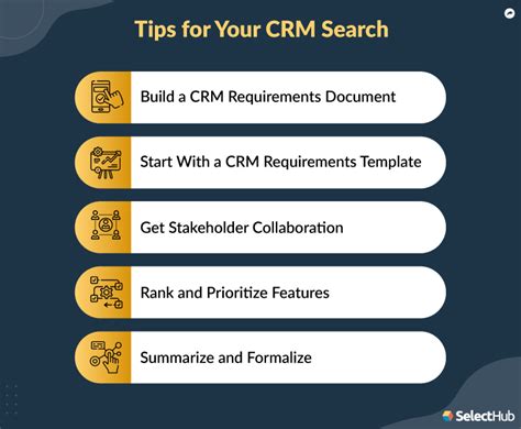 crm requirements template