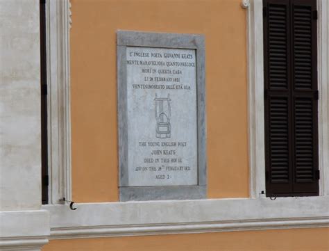 Read The Plaque John Keats Poet