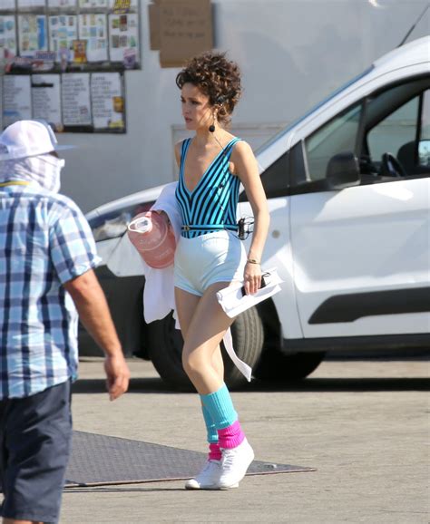 Rose Byrne As 80s Aerobic Instructor Character On The Set Of Physical