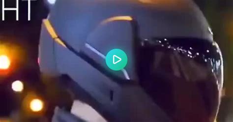 This Motorcycle Helmet With A Rear View Display Navigator And Speedometer Album On Imgur