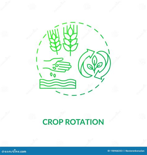 Crop Rotation Icon Trendy Crop Rotation Logo Concept On White B Vector