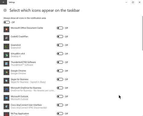 Taskbar Windows 10 System Tray Reduce Icons Super User