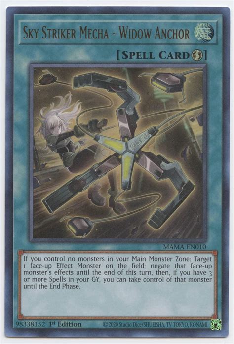 Sky Striker Mecha Widow Anchor Mama En010 Ultra Rare 1st