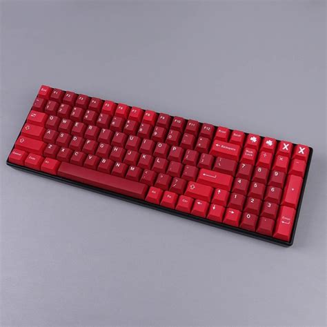 Gmk Clone Jamon Keycaps Set Minimalist Red Spanish Keysium