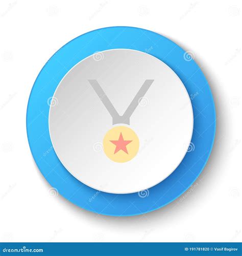 Round Button For Web Icon Reward Medal Award Button Banner Round Badge Interface For