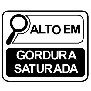 1000 Etiquetas Adesivas Alertando Alto Teor De Gordura Saturada 34x24mm