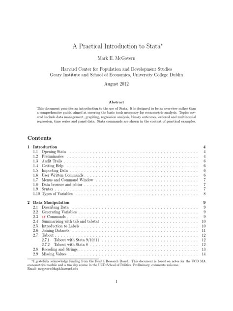 practical introduction to stata pdf pdf spss directory computing