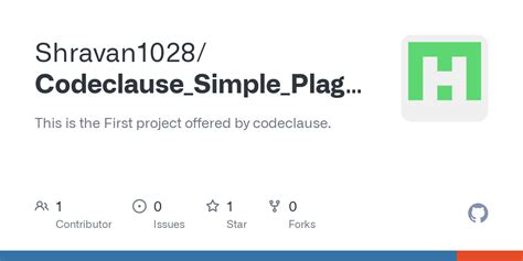 GitHub Shravan Codeclause Simple Plagiarism Checker This Is The First Project Offered By