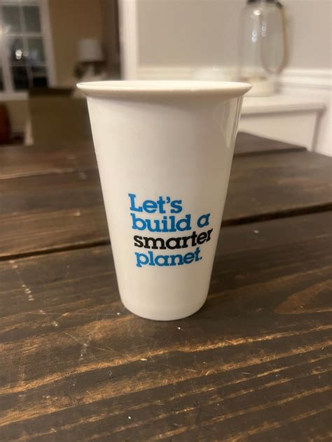 IBM Lets Build A Smarter Planet Logo Coffee Mug Cup Etsy