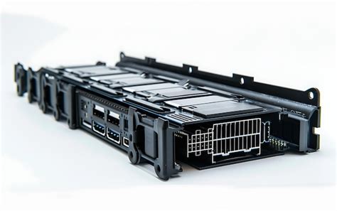 Controlador RAID isolado em renderização D de fundo branco imagem Premium gerada com IA