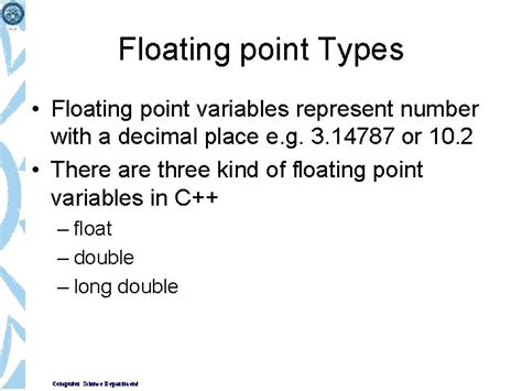 Programming In C Constants Data Types And Variables