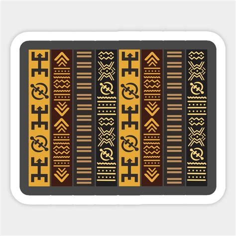 Bo Go Lan Motif Sticker Dogon Tribe Inspired Art