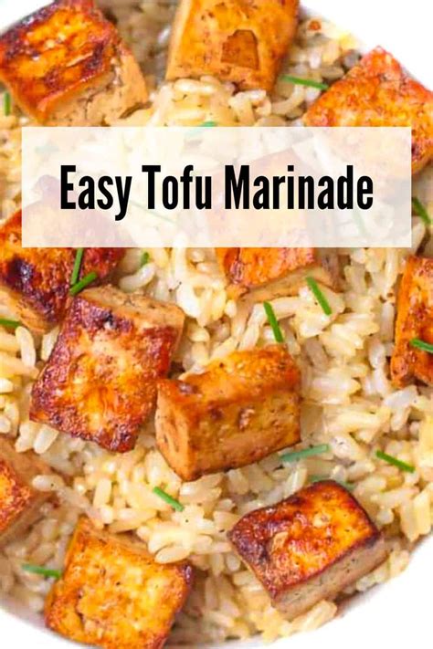 Easy Tofu Marinade Recipe In 2025 Tofu Recipes Easy Tofu Marinade