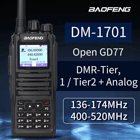 Baofeng Walkie Talkie De Banda Dual Transceptor Anal Gico Y Digital Dmr