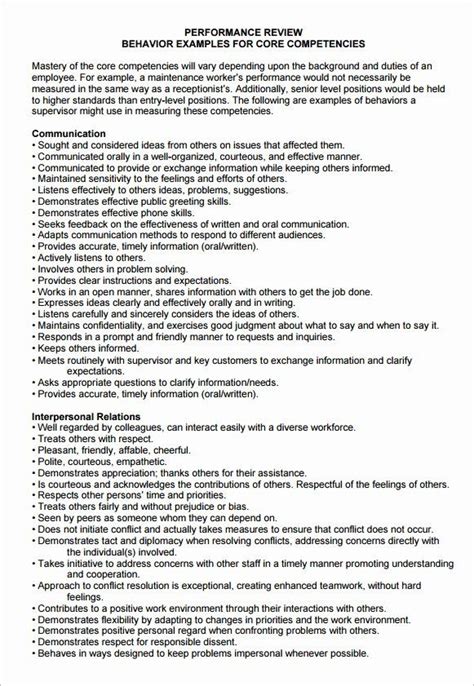 Employee Performance Evaluation Template Inspirational 8 Employee