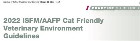 2022 Isfm Aafp Cat Friendly Veterinary Environment Guidelines Vetsapiens