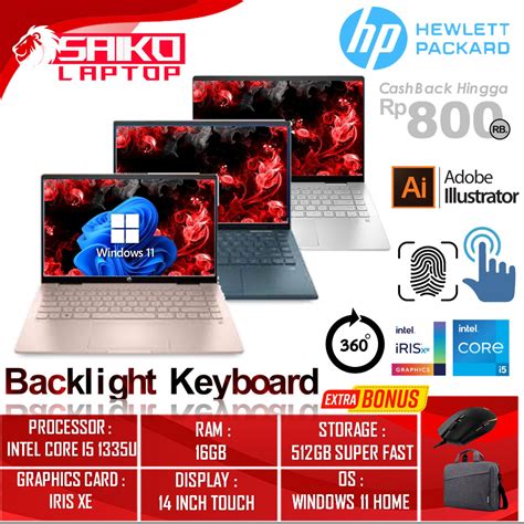 Jual Laptop Hp Pavilion Slim X Intel Core I U Ram Gb Gb Ssd Iris Xe Inch