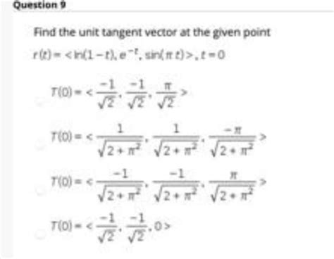 Solved Question 6 It Given The Vector Valued Function Plt