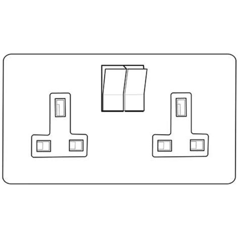 Heritage Brass Twin Socket White Ukes