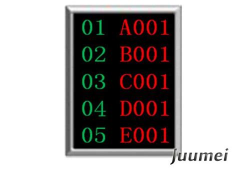 Queue Number Display Function And Indoor Usage Juumei Queue Token Number Dot Matrix Led Counter