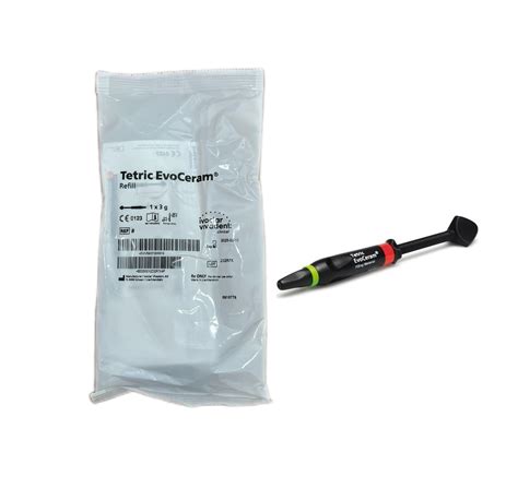 Ivoclar Vivadent Tetric Evoceram Composite Syringe 3gm 33276