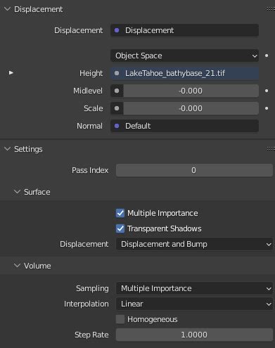 Transforms Scaling Height Displacement Map From GIS Data Blender Stack Exchange