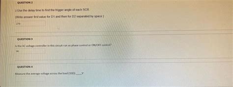 Solved Part 1 Single Phase AC Voltage Controller Phase Chegg Com