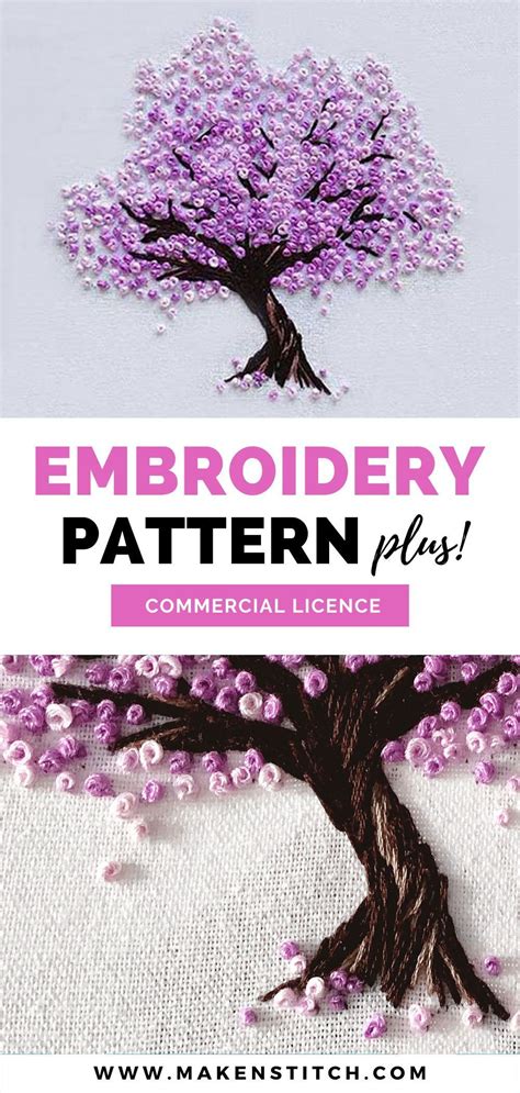 Sakura Tree Embroidery Pattern Artofit