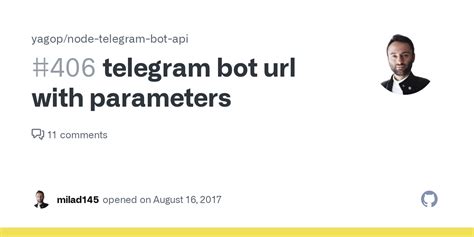 Telegram With Parameters Issue 406 Yagop Node Telegram