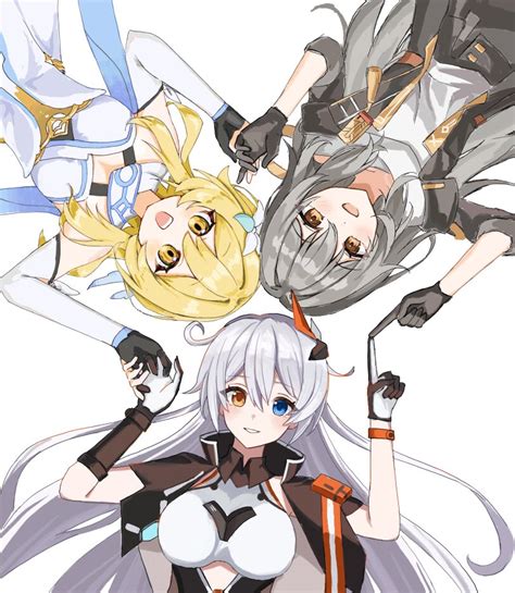 Автор Stelle Honkai Star Rail Lumine Genshin Impact Female Traveler Люмин