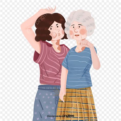 Middle Aged Mother White Background