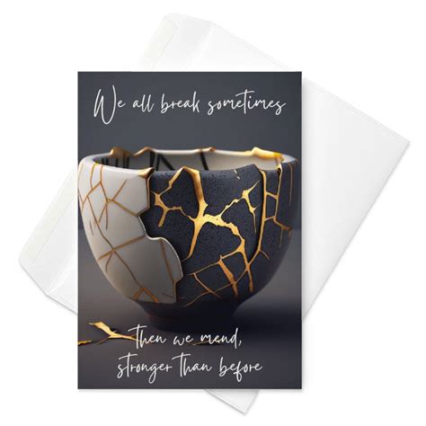 Kintsugi Card Thinking Of You Card Sympathy Card Condolence Card