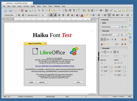 Libreoffice Is Now Available For Haiku Software Haiku Community