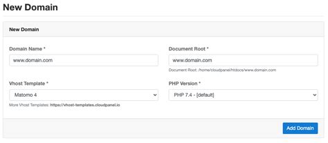 Matomo 4 CloudPanel CE Documentation