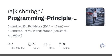 Github Rajkishorbgpprogramming Principle Algorithm Bca 107 Sem I Submitted By Raj Kishor