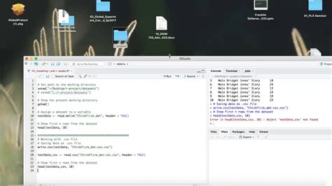 introduction to r 2 reading and writing dat csv and xlsx files youtube