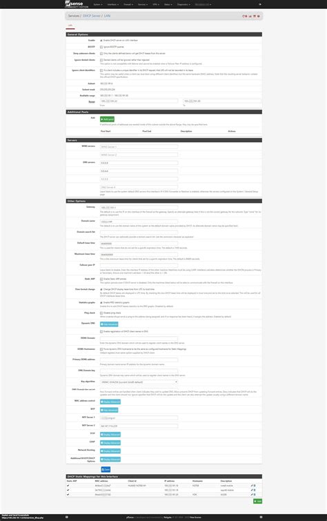 Pf245 Setup Dhcp Static Mappings Then Lan Down Netgate Forum